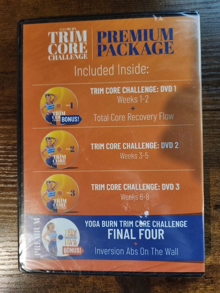 Yoga Burn Trim Core Challenge (DVD, 4-Disc Set) New Sealed | eBay
