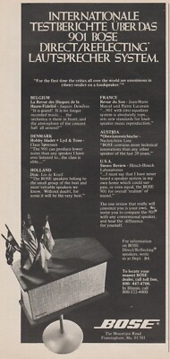 1975 Bose 901 Direct/Reflecting Speakers - Headline In German - Print ...