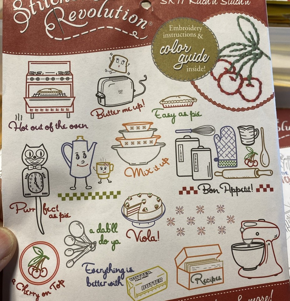 4 Stitcher's Revolution Iron on Embroidery Patterns, Color Guide, Farm ...