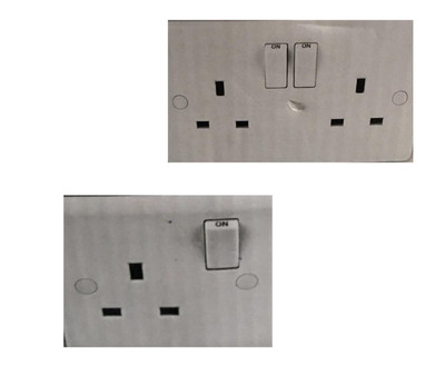 LAP SWITCHES AND SOCKETS 13 A1 AND 2 GANG DOUBLE POLE SLIM | eBay