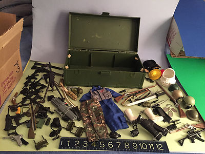 LOT OF ASSORTED GI JOE 1997 FOOT LOCKER /WEAPONS POSSIBLE EARLIER ITEMS ...