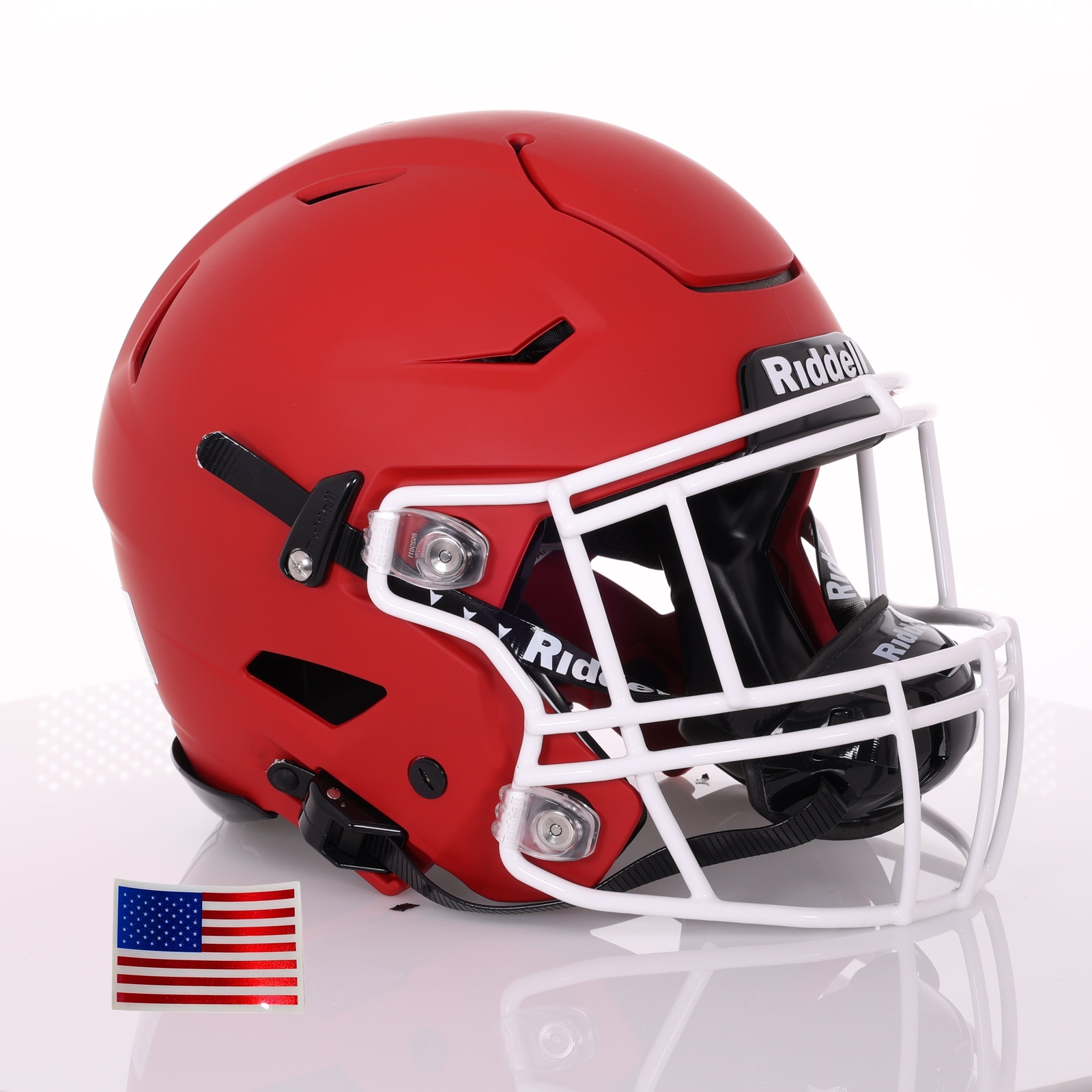 Riddell SpeedFlex ADULT Helmet - White SF-2EG-II Facemask + Chrome US ...