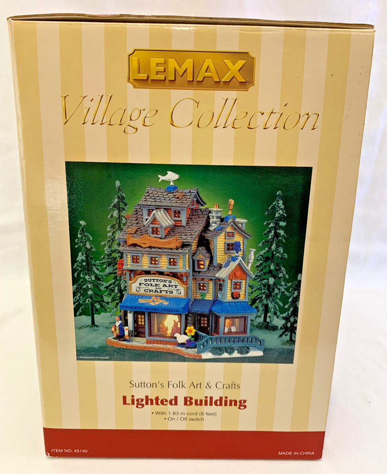 Lemax 2004 Harvest Crossing Suttons Folk Art & Crafts Lighted w/Box | eBay
