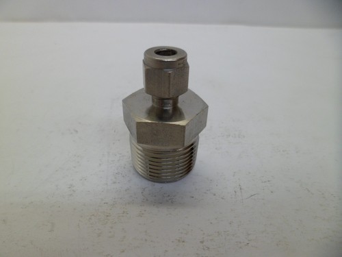 SWAGELOK SS-400-1-12 ADAPTER 1/4" TUBE COMP. X 3/4" NPT. MALE NOS Free ...