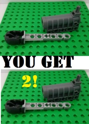 LEGO Technic Cannon Dark Gray Shooting Weapon Plunger Bullet Rubber Tip ...