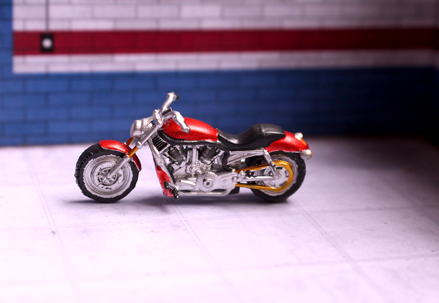 3D PRINT 1/64 motorcycle motorbike fit 1:64 figure car Mini Sand Micro ...