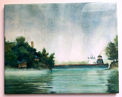Decorative, Glossy, Ceramic Art Tile - "Coming Rain" Artist Michael ...