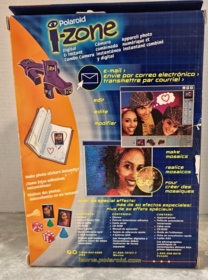 Polaroid i-Zone Digital & Instant Combo Camera- New Open Box ...