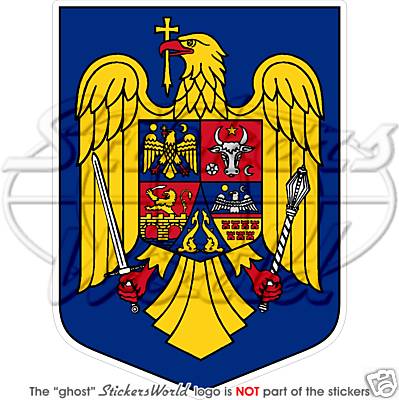 Romania Coat of Arms Vinyl Sticker Decal Romanian Crest | eBay Australia
