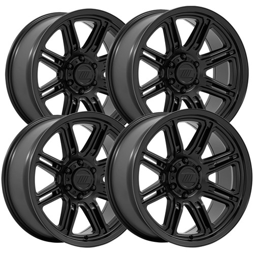 (Set of 4) Pro Comp PA206 Snare 20x9 5x5.5" +0mm Matte Black Wheels ...