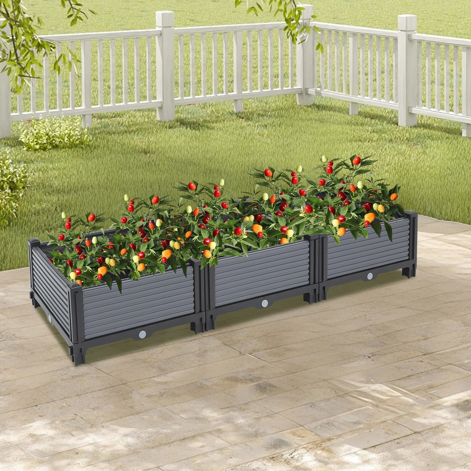 Planter Box, Raised Garden Bed, Raised Garden Bed for Vegetables and ...
