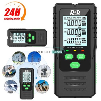 Portable 3-in-1 Nuclear Radiation Detector GM Geiger Counter Tube RF ...