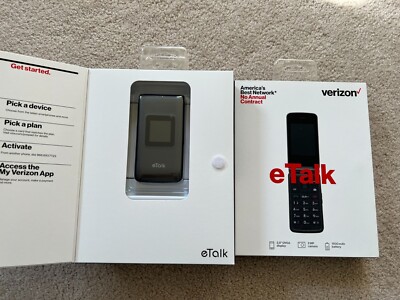 New Verizon eTalk Flip Phone Prepaid & Postpaid | eBay