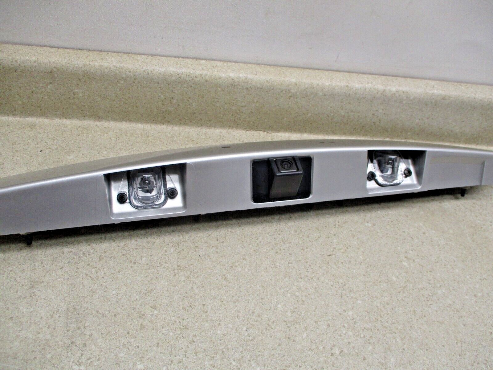 2009 to 2014 Yukon Liftgate License Plate Trim Applique w/ Back Up ...