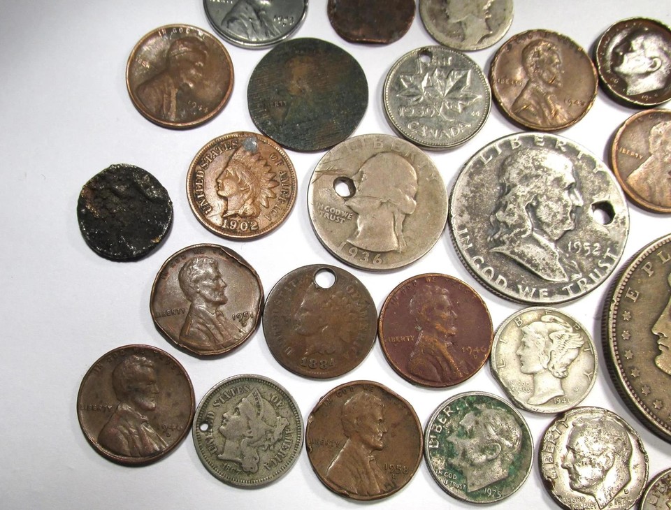 Mutilated Silver Coin Reject Coin Lot CL26 | eBay