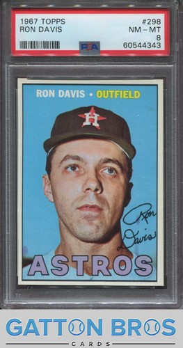 1967 Topps Ron Davis #298 PSA 8 NM-MT | eBay