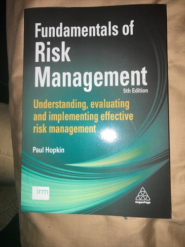 Text Book:Fundamentals of Risk Management~5th ed~Paul Hopkin~New ...
