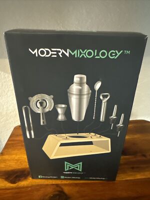 Mixology Bartender Kit with Stand Bar Set Cocktail Shaker Set 8 Pieces ...