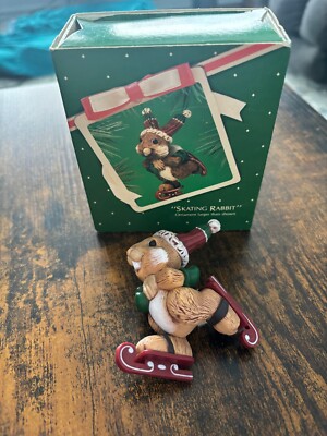 1983 Hallmark Skating Rabbit ornament | eBay