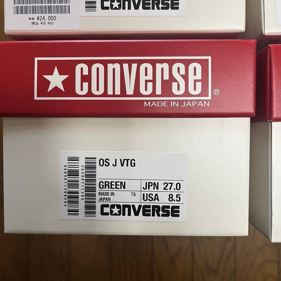 Converse Timeline One Star J Vtg Color Green Made in Japan Sneaker Men ...