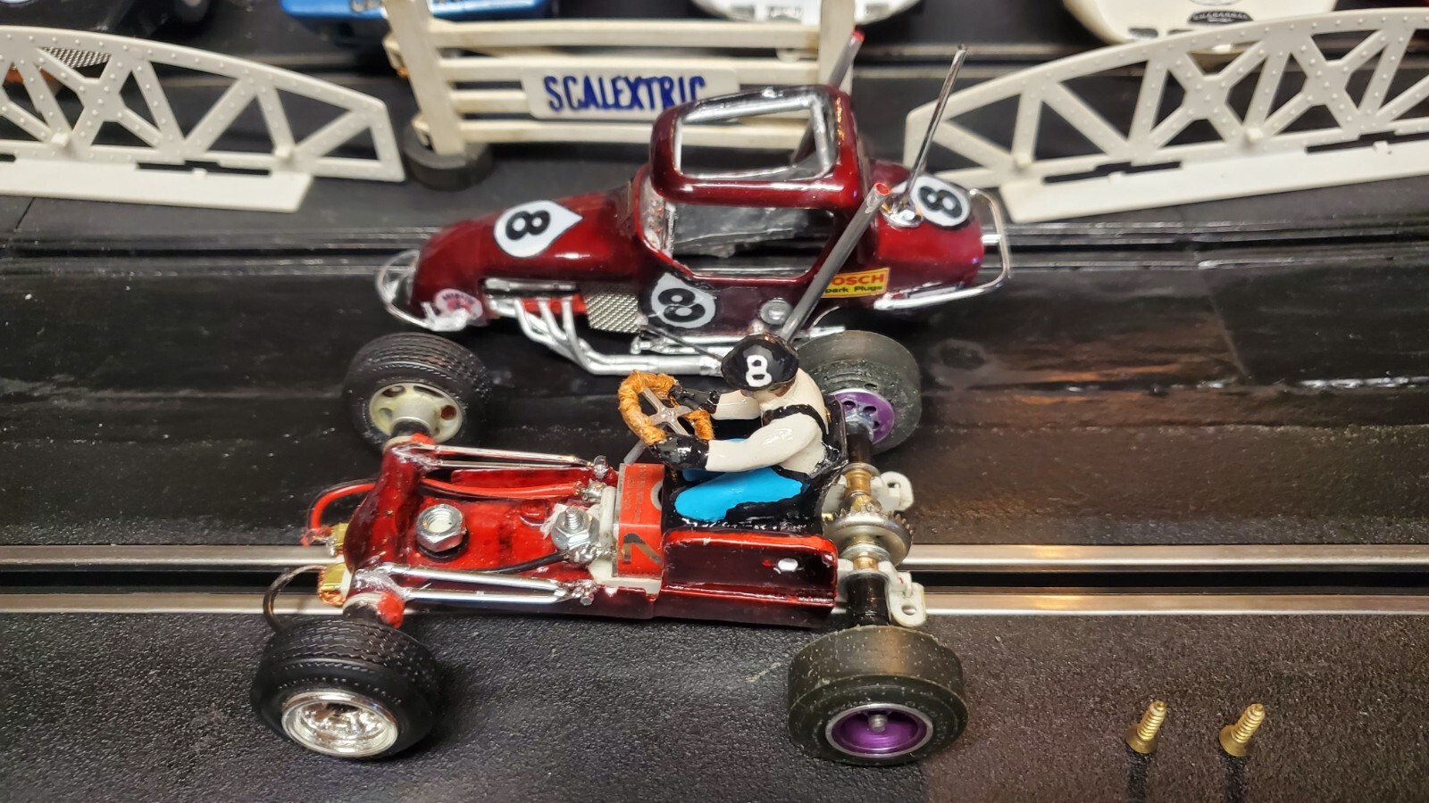 Monogram Dirt Track Midget Racer Slot Car 1/24 Scale Crazy 8 Sprint Cup ...