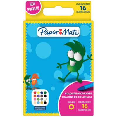 Paper Mate Paquet De 16 Coloré Cire Crayons | eBay