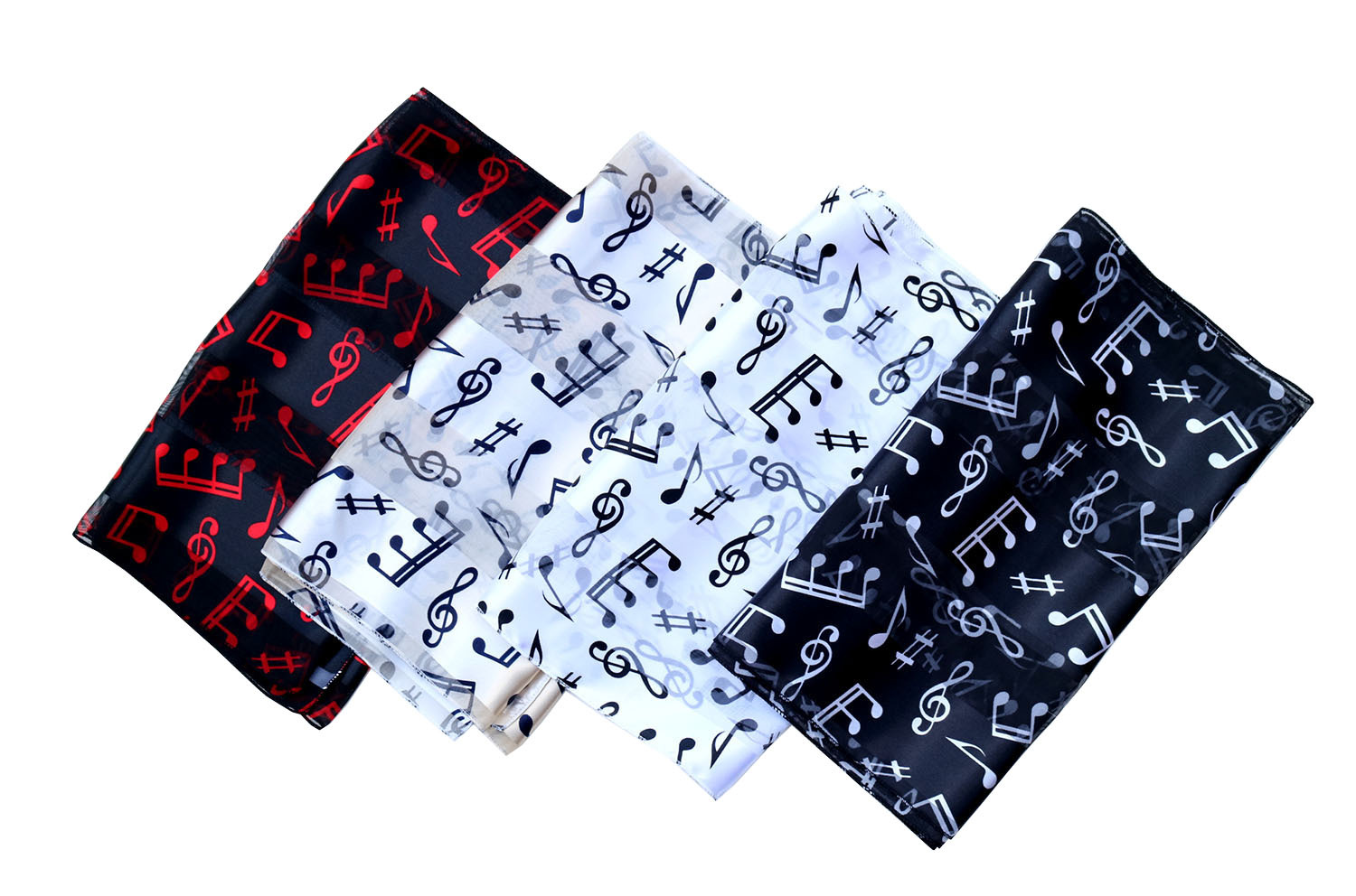 Music note Choirs scarf for Men Women Satin Light Weight [Kongle] | eBay UK