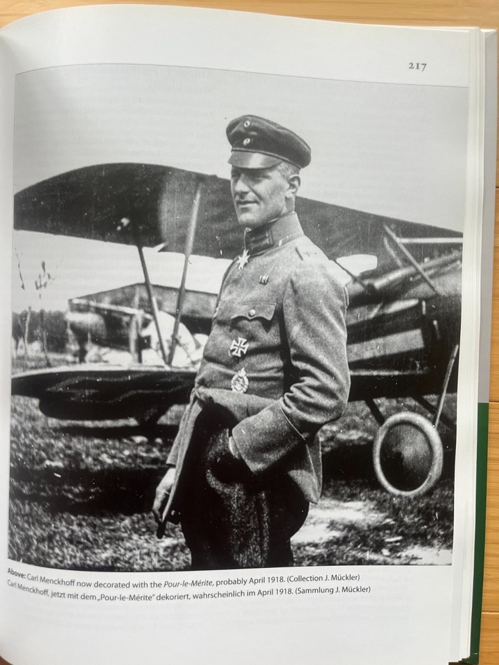 German WWI Fighter Pilot Ace Carl Menckhoff War Memoir Jagdstaffel ...