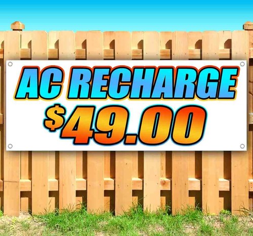 AC RECHARGE $49.00 Advertising Vinyl Banner Flag Sign Many Sizes ...