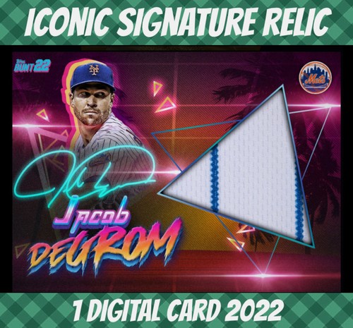 Topps Bunt Iconic Jacob Degrom Iconic Retro Signature Relic 2022 ...
