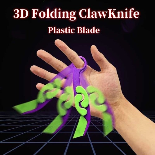 2Pcs 3D Morphing Carrot Knife Plastic Folding Claw Knife Coping with ...