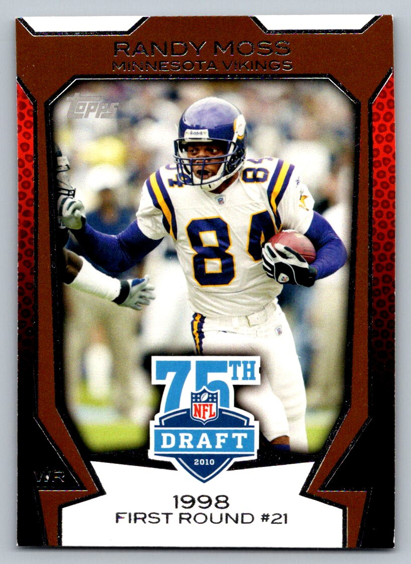 2010 Topps Draft 75th Anniversary Randy Moss 75DA-6 | eBay