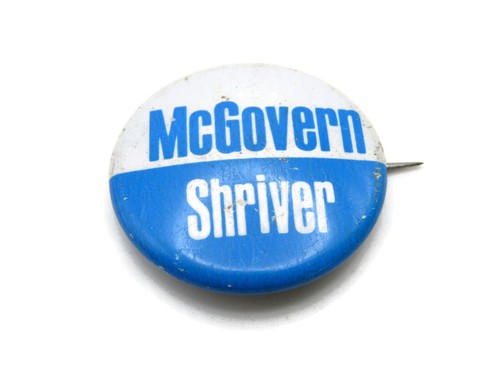 McGovern Shriver Campaign Button Blue & White | eBay