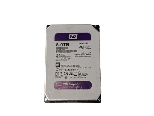 Western Digital Purple 8TB WD80PURZ SATA 6Gbps Surveillance Hard Drive ...