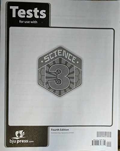 BJU Press Science 3 Test Packet 4th Edition - Loose Leaf, by BJU Press ...