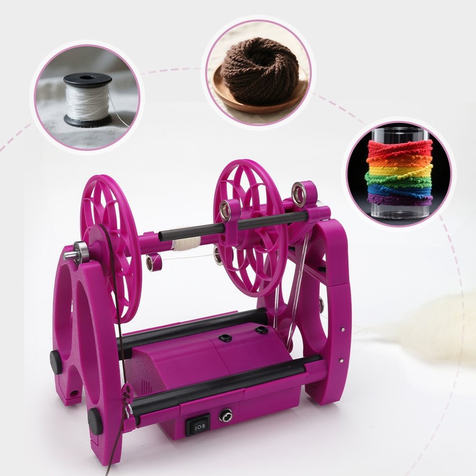 Electric Wool Spinning Wheel Compact Yarn Spinner Dual-Function ...