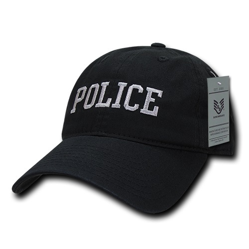 Black Police Officer Law Enforcement Cop Low Crown Baseball Polo Style ...