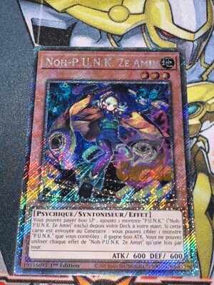 CARTE Yu Gi Oh NOH-P.U.N.K. ZE AMIN RA04-FR203 PLATINUM SECRET RARE | eBay