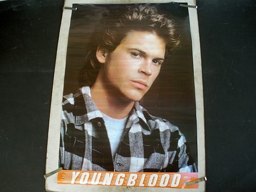RARE ROB LOWE YOUNGBLOOD 1986 VINTAGE ORIGINAL PIN UP POSTER | eBay