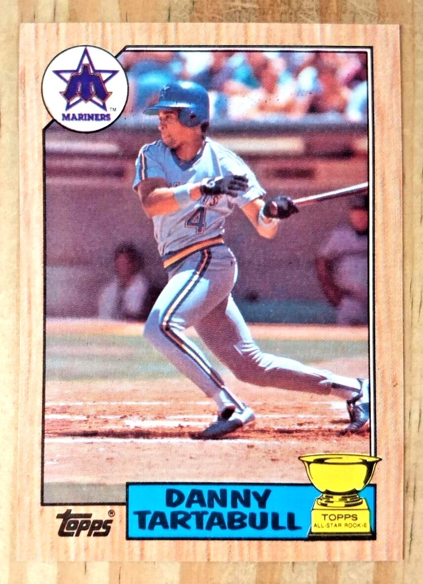 1987 TOPPS DANNY TARTABULL ROOKIE CARD#476 NM-MT MARINERS YANKEES ...