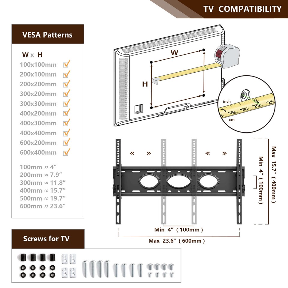 Outdoor Portable Tripod TV Stand for TVs up to 70 75 inch, Height ...