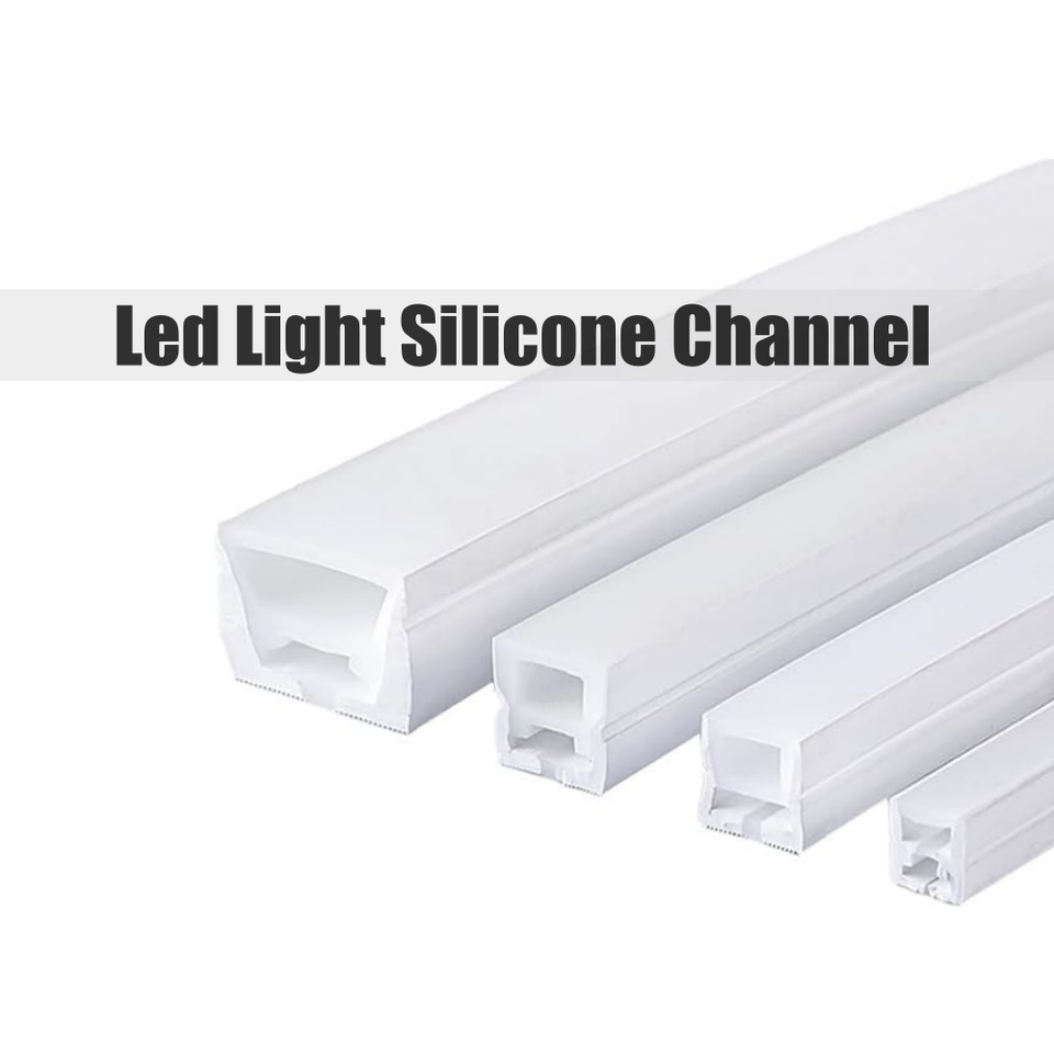 Silicone LED Channel System Cuttable Flexible Bendable DIY For LED ...