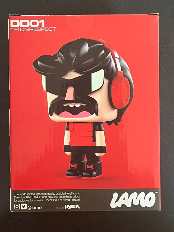LAMO AR Dr Disrespect DD01 Vinyl Figure Sealed New In Box Charity NIB ...