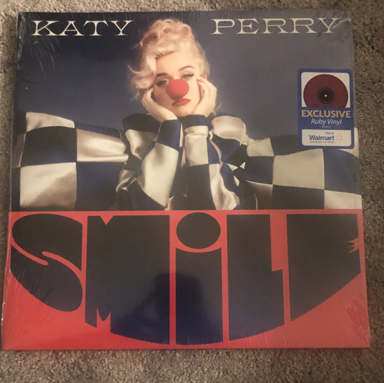KATY PERRY-Smile LP Walmart Exclusive Ruby Red Vinyl Gatefold Jacket ...