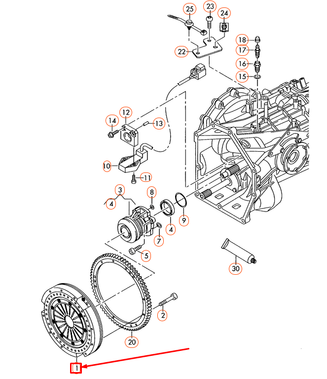 AUDI R8 42 Clutch Plates And Pressure Plate 07L141011L NEW GENUINE | eBay