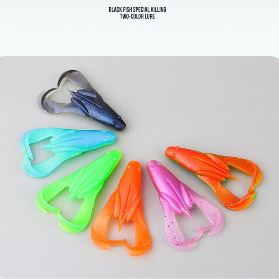 6PCS 7cm 7g Mini Frog Bait Frog-Like Stance Lure Artificial Bait ...