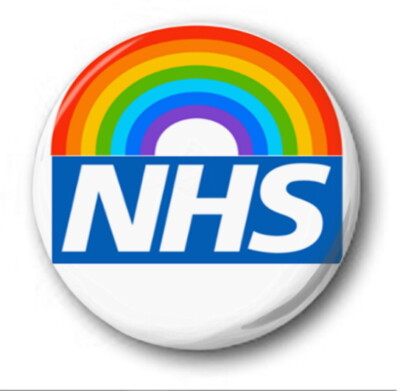 NHS RAINBOW - BUTTON PIN BADGE - 1 inch / 25mm - THANK YOU SUPPORT ...