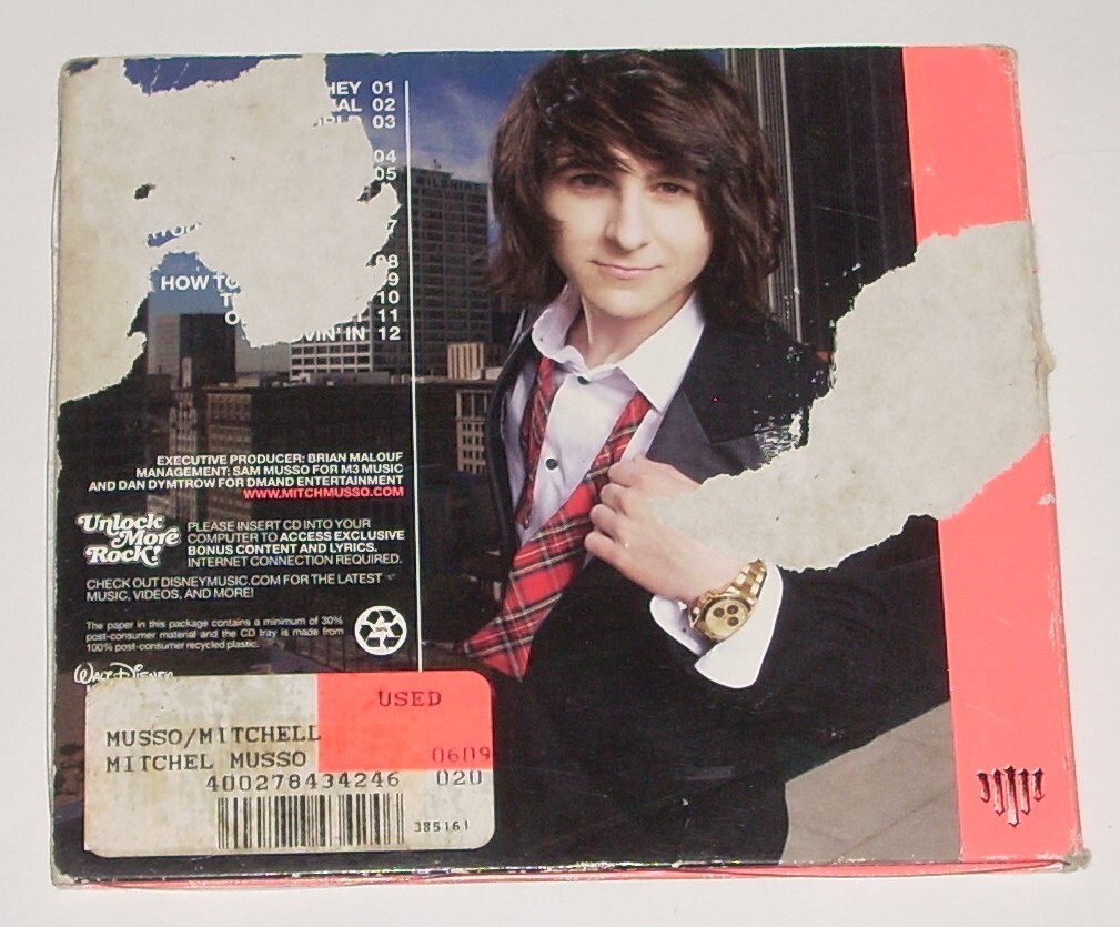 Mitchel Musso - Audio Music CD By Mitchel Musso Walt Disney Records | eBay