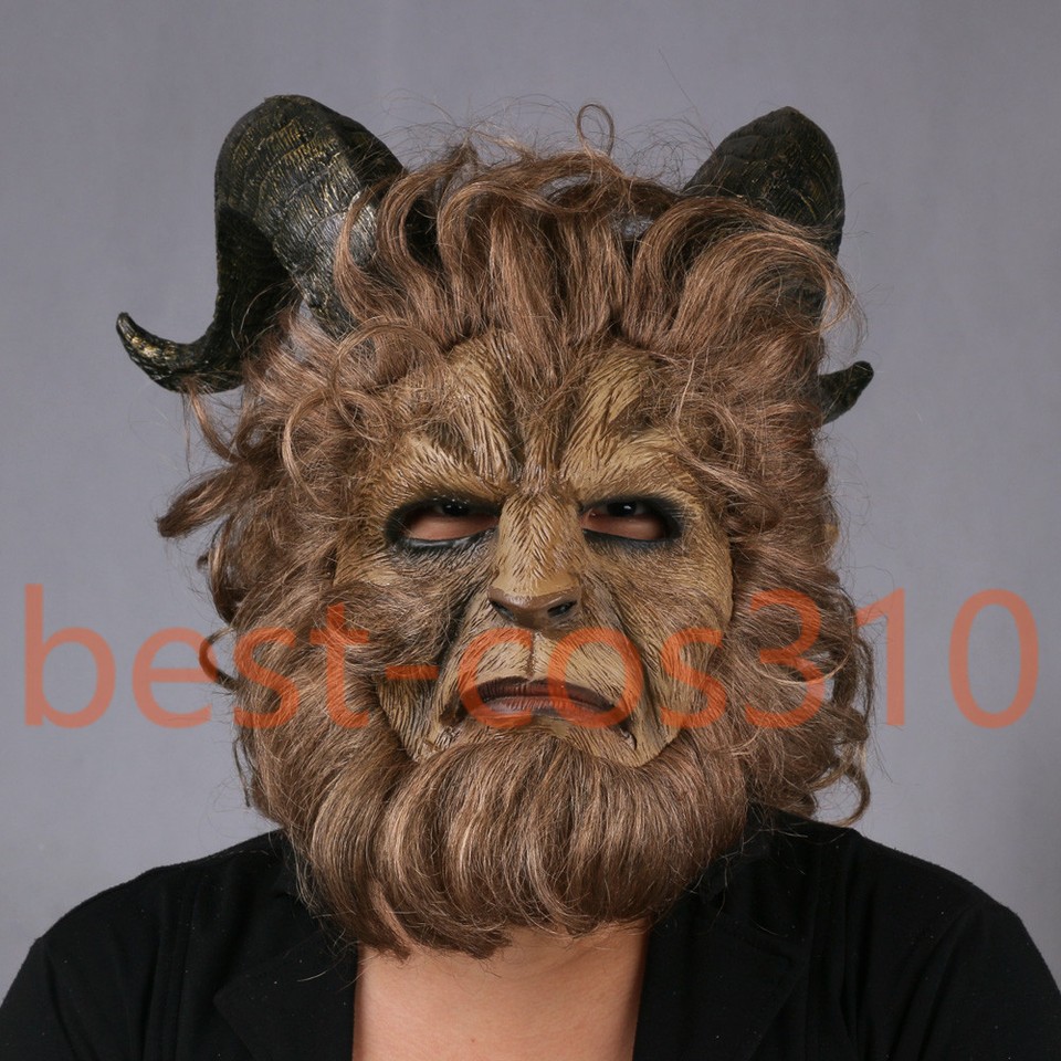Cosplay Beauty And The Beast Mask Prince Mask Horror Beast Mask ...
