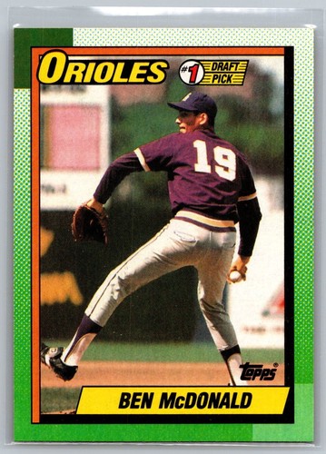 1990 Topps #774 Ben McDonald 1st Draft Pick Baltimore Orioles MLB ...